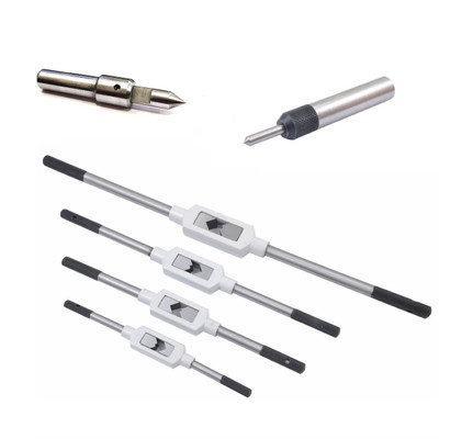 HHIP SPRING LOADED TAP GUIDES & 4 PIECE TAP & REAMER WRENCH SET (9999 ...