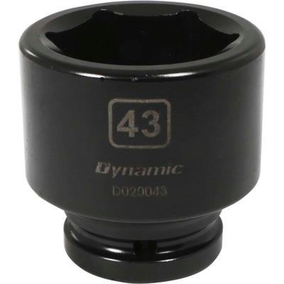 Dynamic Tools 3/4" Drive 6 Point Metric, 43mm Standard Length, Impact ...