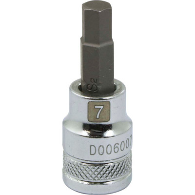 Dynamic Tools 3/8" Drive Metric Hex Head, 7mm Bit Standard Length ...