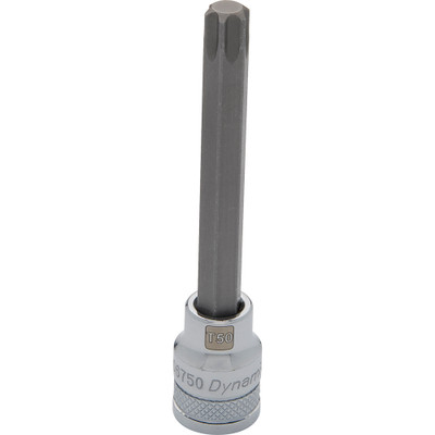 Dynamic Tools 3/8" Drive Torx® Head, T50 Long Bit, Chrome Finish Socket ...