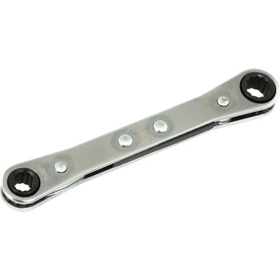 Gray Tools 1/4" X 5/16" 12 Point, Flat Ratcheting Box Wrench, Mirror ...