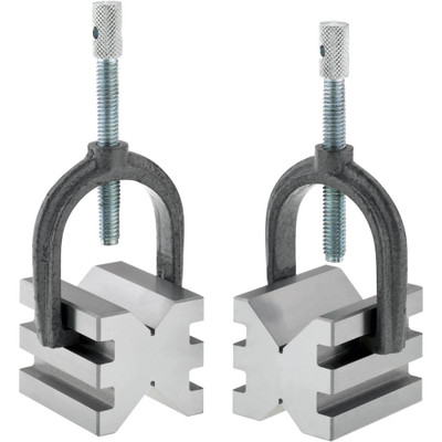 Grizzly Industrial V-Block Set with Clamp (T23889) | JB Tools
