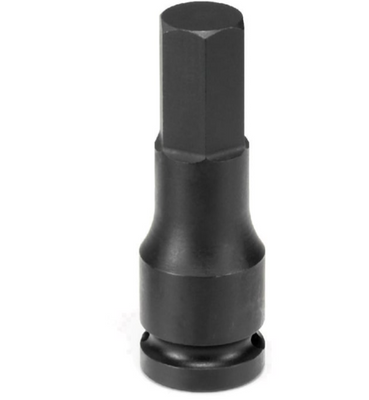 Grey Pneumatic 1/4" Drive x 10mm Hex Driver Socket (9910M) | JB Tools