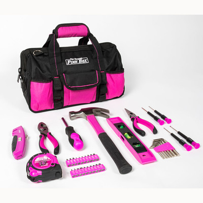 The Original Pink Box 40-Piece Home Tool Kit (PB40TBK) | JB Tools