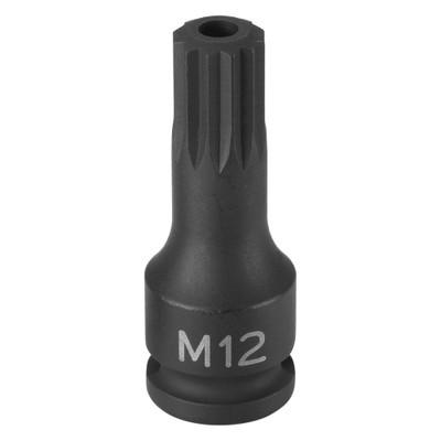 Grey Pneumatic 3/8" Drive M6 Triple Square (Tr) Impact Bit Socket ...
