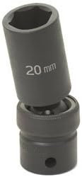 Grey Pneumatic 20Mm X 6 Point Deep 1/2" Drive Universal Impact Socket ...