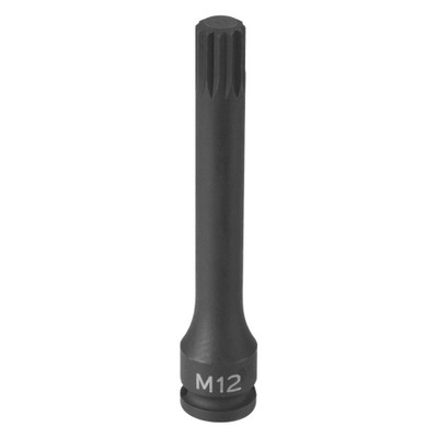 Grey Pneumatic 3/8" Drive M8 Triple Square Impact Bit Socket (11084S ...