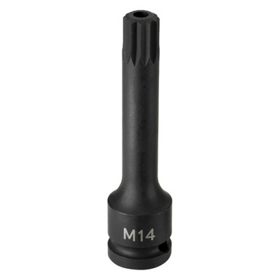 Grey Pneumatic 1/2" Drive M12 Triple Square (Tr) Impact Bit Socket ...