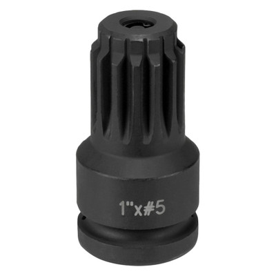 Grey Pneumatic 1" Drive Lock Button Impact Adapter (4011A) | JB Tools
