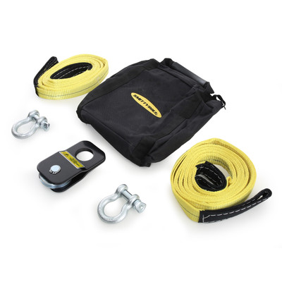 Smittybilt Winch Accessory Kit – Snatch Block, Shackles & Straps ...