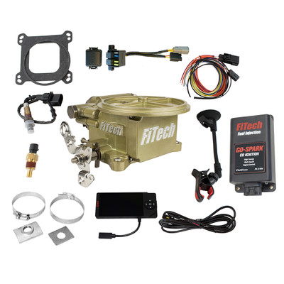 FiTech 2 Barrel EFI 400HP Classic Gold w/ CDI Box (93901) | JB Tools