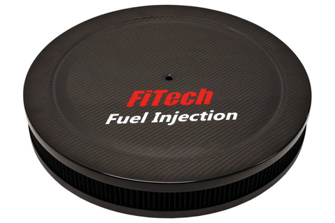 FiTech 2" Carbon Fiber Gloss Air Filter Assembly (42201) | JB Tools