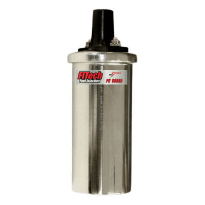 FiTech Chevy/GM Oil Filled Round CD Chrome Coil (99905) | JB Tools