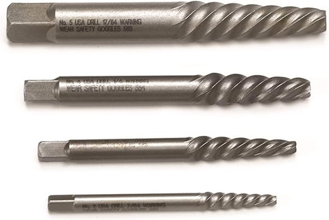 Gearwrench 4 Pc. Spiral Screw Extractor Set (2419D) | JB Tools