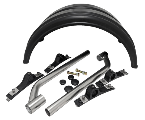 Phoenix USA Single 20" Half Poly Fender w/Brackets (HFP20H) | JB Tools