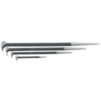 K Tool 4 Pc Pry Bar Set Rolling Head w/ Case 71600 | JB Tools