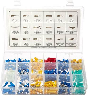 K Tool 360-Piece Wire Terminal Kit PVC Sleeve 00087 | JB Tools