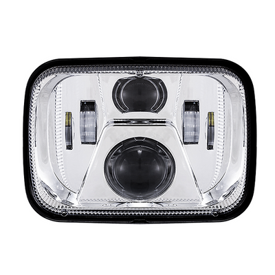 Haizer USA 5"x7" Chrome Projector LED Headlight (HZR-5786) | JB Tools