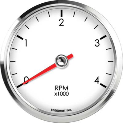 Speedhut 3-3/8" 4K RPM Diesel Tachometer (L3-TC6-LEG) | JB Tools