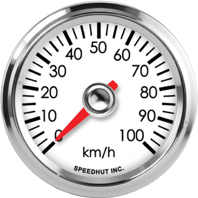 Speedhut 2-1/16" 100 km/h GPS Speedometer (R2-S8-LEG) | JB Tools