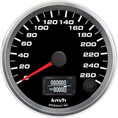 Speedhut 3-3/8" 260km/h Programma. Speedometer (R3-S13-LEG) | JB Tools