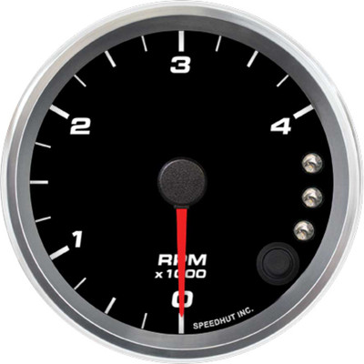 Speedhut 3-3/8" 4K RPM Shift-light Tachometer (R3-TC1-REV) | JB Tools