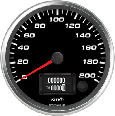 Speedhut 4-1/2" 200km/h Metric GPS Speedometer (R45-S2-REV) | JB Tools