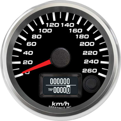 Speedhut 2-5/8" 260 km/h GPS Speedometer (R25-S4-REV) | JB Tools