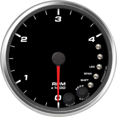 Speedhut 4" 4K RPM Shift-light Diesel Tachom. (R4-TC7-REV) | JB Tools