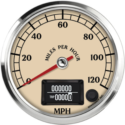 Speedhut 4" Antique 120 mph GPS Speedometer (R4-S1-ATQ) | JB Tools