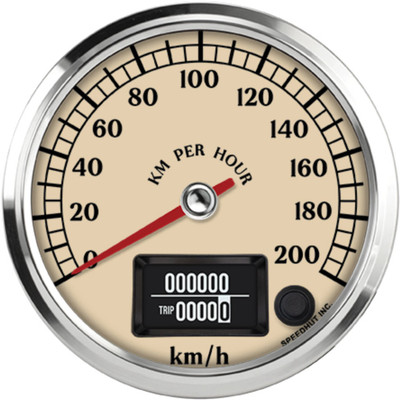 Speedhut 4" Antique 200km/h Met GPS Speedometer (R4-S2-ATQ) | JB Tools