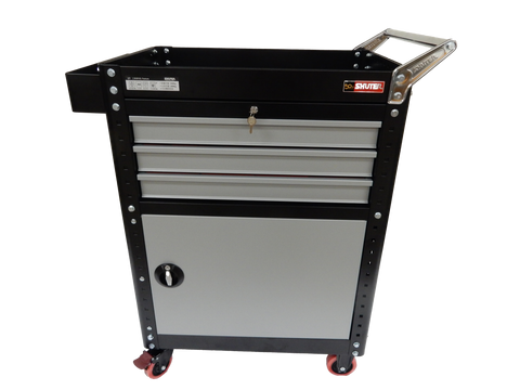 SHUTER Heavy Duty Utility Cart - 3 Modular Drawers and Locking Cabinet ...