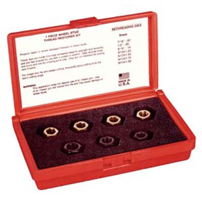 Lang Tools 7-Piece Wheel Stud Thread Restorer Kit (2583) | JB Tools