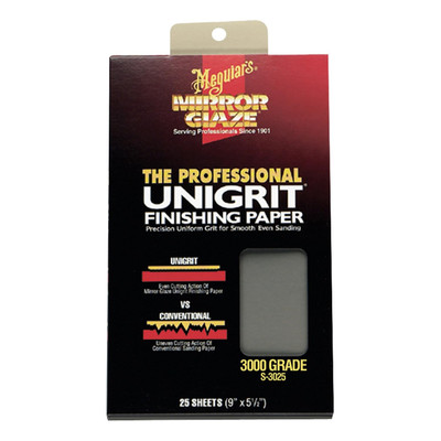 Meguiar's S3025 3000 Grit Finishing Paper 25 Sheets | JB Tools