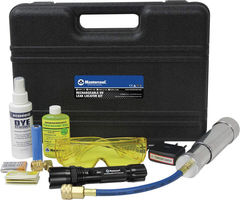 Mastercool 53451-110 Rechargeable True UV Light with 25 Application Dye ...