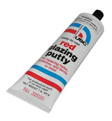 U. S. Chemical & Plastics 32035 Red Glazing Putty 1 Lb. Tube | JB Tools