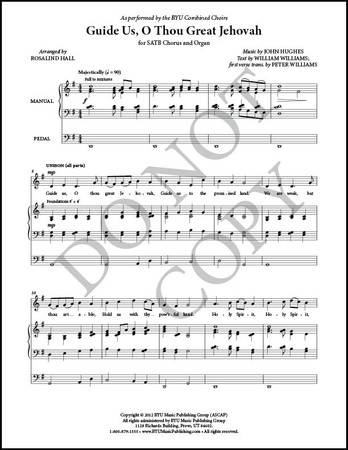 Guide Us, O Thou Great Jehovah (Arr. by Rosalind Hall - SATB and Organ ...