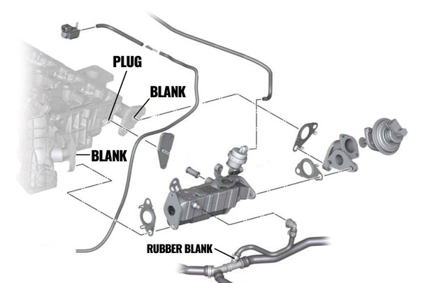 MINI N47N EGR and EGR Cooler Delete Kit - EGR Cooler 11717823319