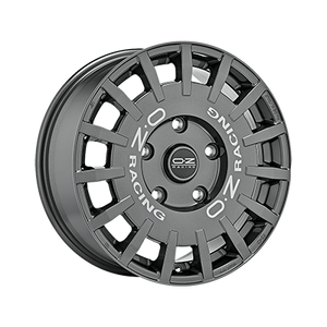 OZ Racing RALLY RACING VAN DARK GRAPHITE SILVER LETTERING - 18x8 ...