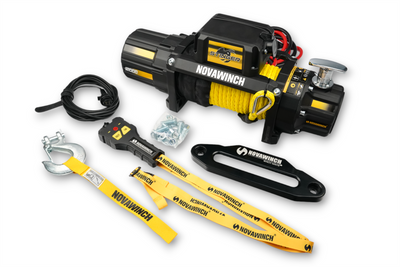 Novawinch Stinger Series 12000lb 12v Electric Winch - Syntehtic Rope