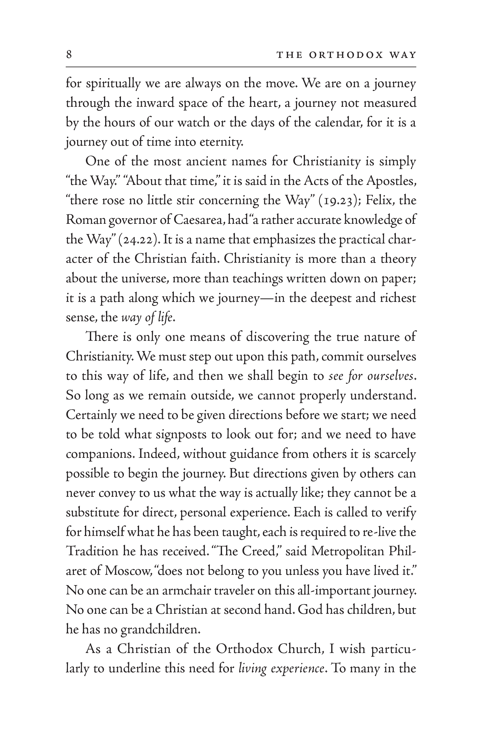 The Orthodox Way - Classics Series Vol. 2 | SVS Press