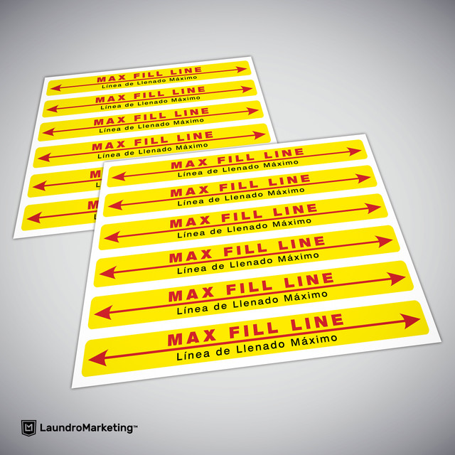 Max Fill Line Stickers - Set of 12 | Max Fill Line
