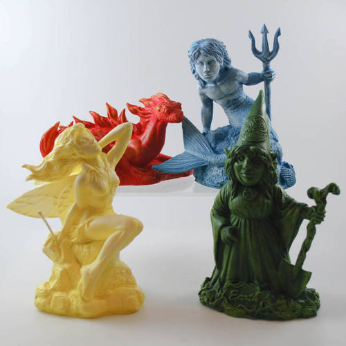 Elementals - Hand cast statues (Set of four) - Got Deity