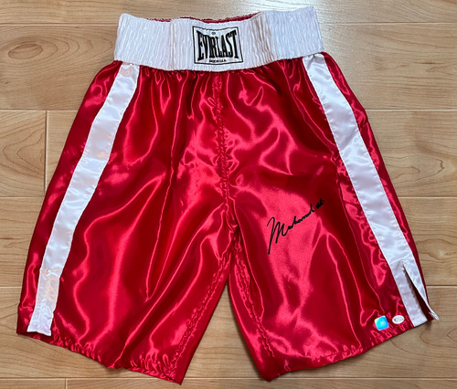 Muhammad Ali Signed Red Everlast Boxing Trunks Online Authentics and ...
