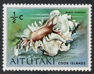Aitutaki Cook Islands Stamp Scott 82 MNH 1/2c Pacific Shells 1974 - A&R ...
