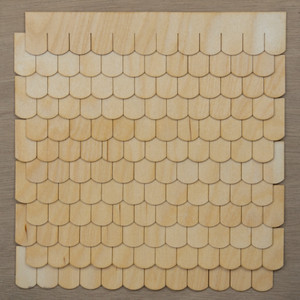 Laser Cut Fishscale Shaped Speed Shingles Strips