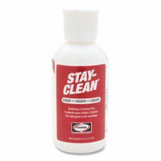 STAY-CLEAN LIQUID SOLDERING FLUX, FLIP TOP DISPENSER, 4 OZ