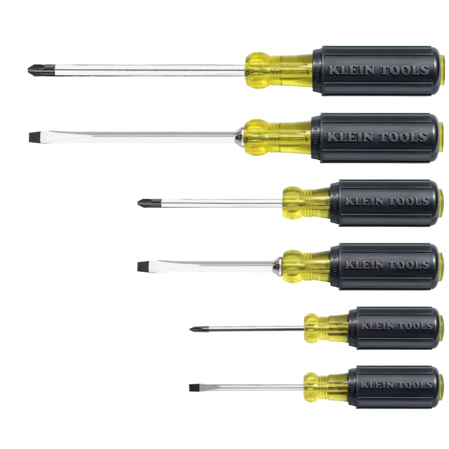6-PC SCREWDRIVER SET, PHILLIPS/SLOTTED