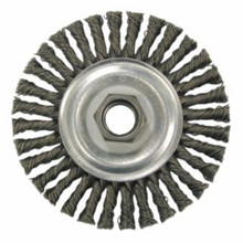WOLVERINE KNOT WIRE WHEEL, STRINGER BEAD TWIST, 4 IN DIA X 3/16 IN W ...