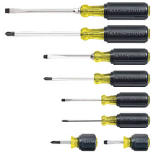 8-PC CUSHION-GRIP SCREWDRIVER SET, PHILLIPS/SLOTTED
